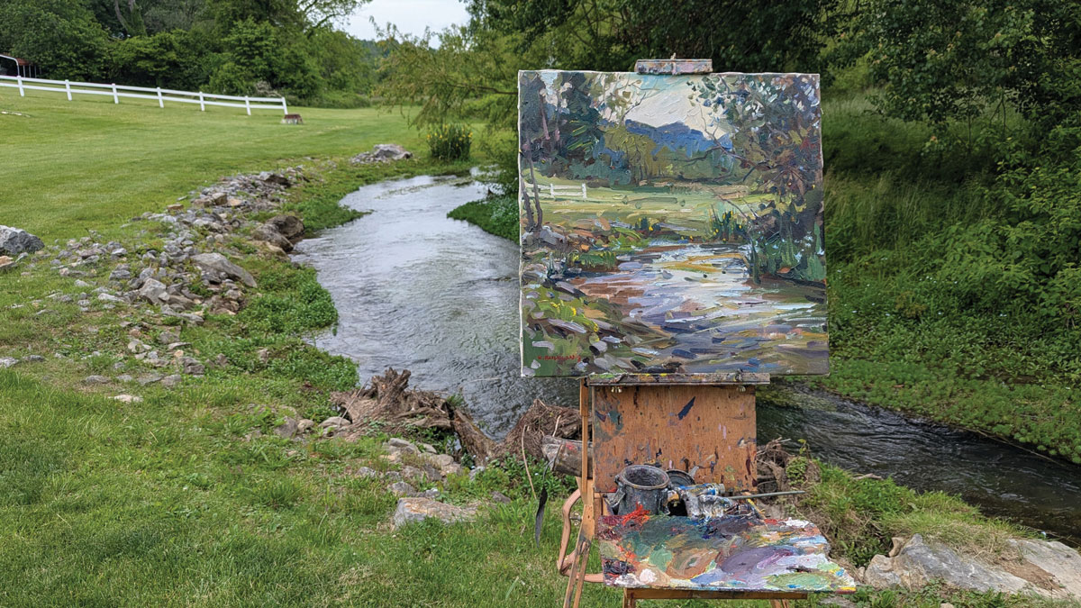 Landscape Painting Demo: Big Shapes, Bold Brushstrokes - OutdoorPainter