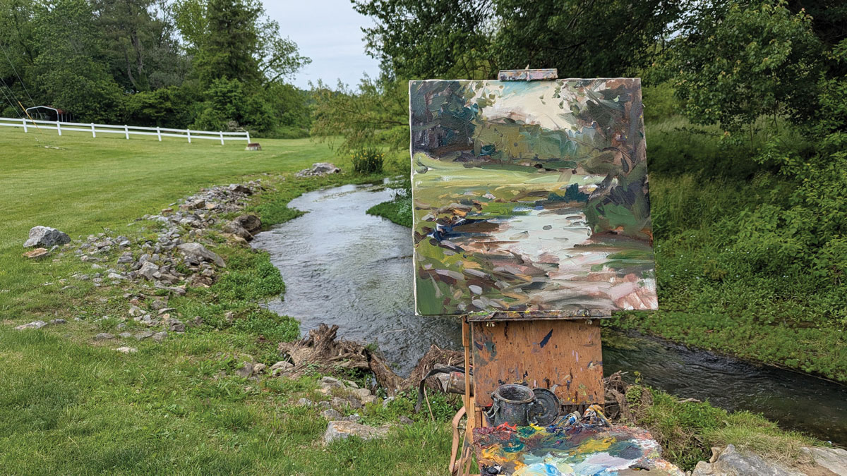 Landscape Painting Demo: Big Shapes, Bold Brushstrokes - OutdoorPainter
